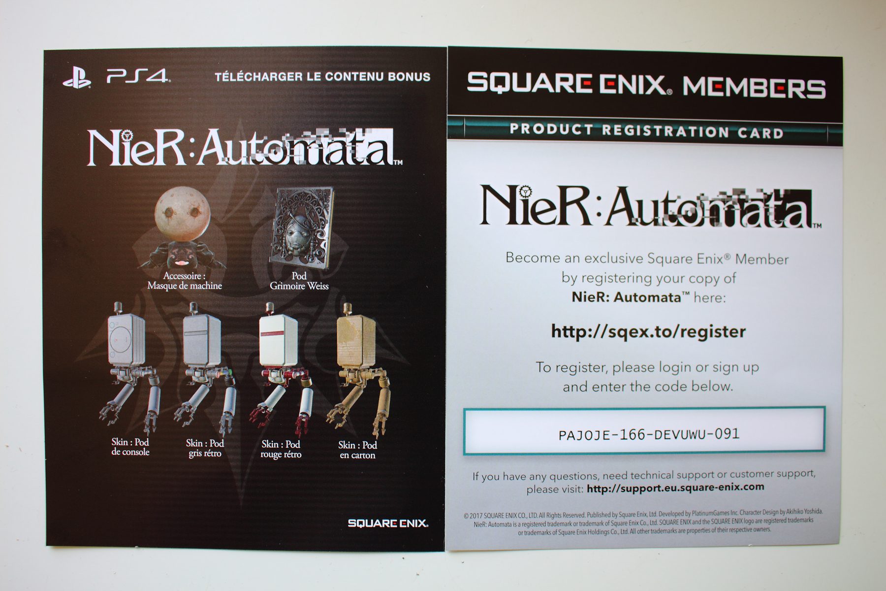 Unboxing de l'Édition Collector Black Box de NieR: Automata